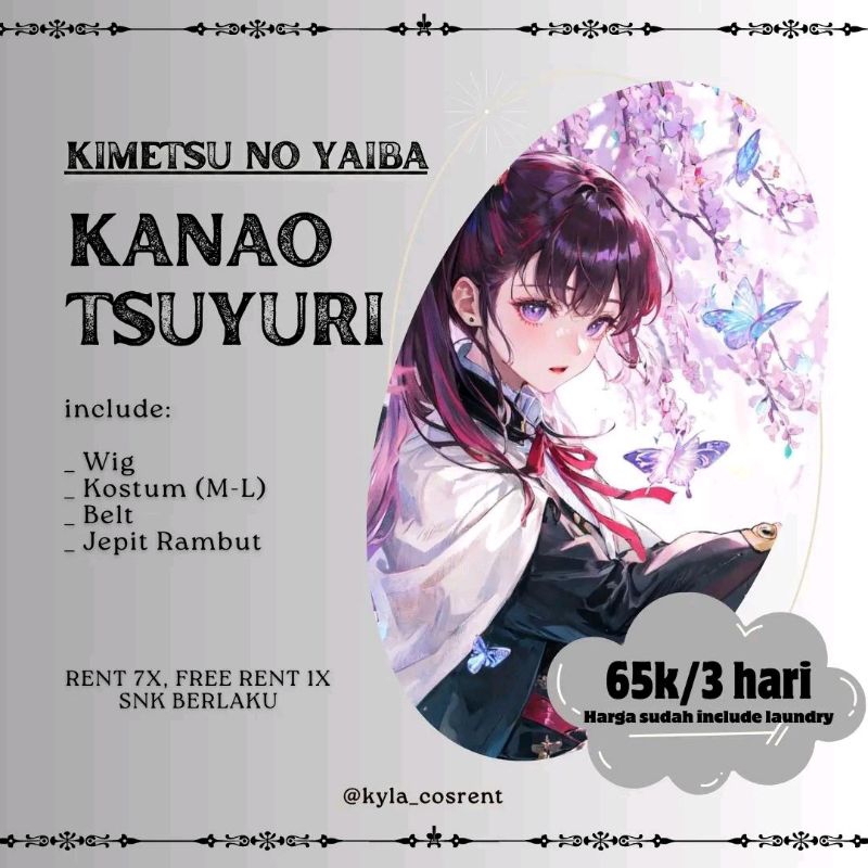 Jual Rental Kostum Kanao Tsuyuri | Shopee Indonesia Jual Rental Kostum Kanao Tsuyuri | Shopee Indonesia