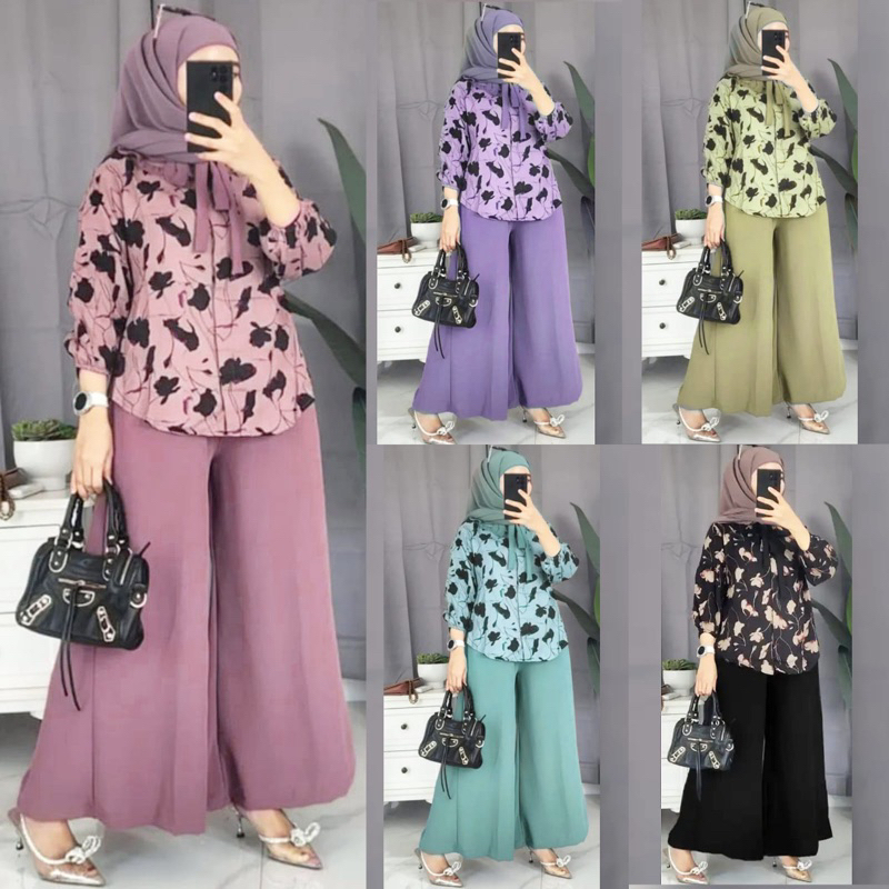 Jual SETELAN CELANA PANJANG RAYON I ONE SET RAYON PREMIUM | Shopee ...