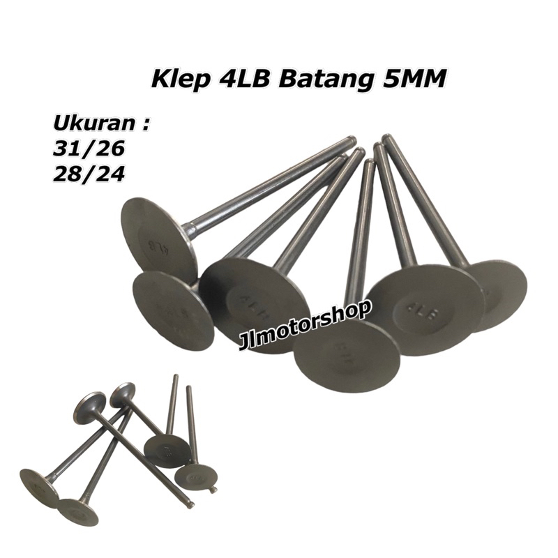 Jual Klep 31 26 Batang 5 4LB 28/24 - 29/34 Batang 5 MM 4LB - Valve ...