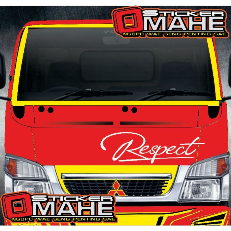 Jual Cutting sticker truck canter depan kabin truck dll code 040 ...