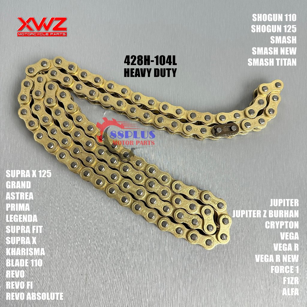 Jual RANTAI RODA RANTAI MOTOR 428H-104L SUPRA X 125 REVO FI BLADE ...