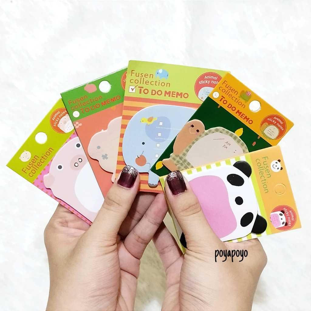 Jual Sticky note karakter aesthetic lucu Sticky note memo catatan lucu ...