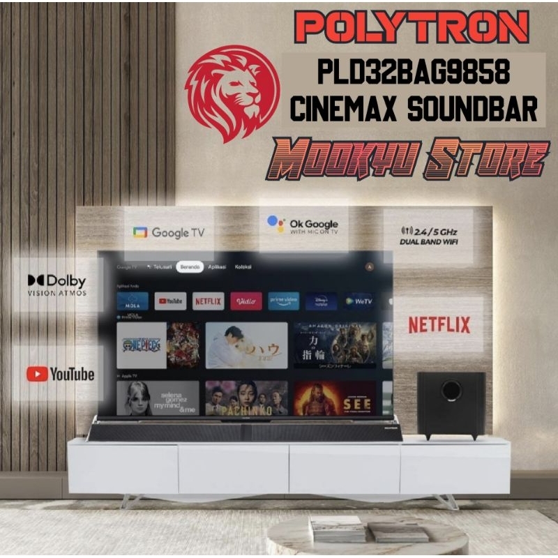 Jual TV LED POLYTRON 32 Inch PLD32BAG9858 | PLD 32BAG9858 | PLD32BAG5959 | PLD 32BAG5959 Android ...