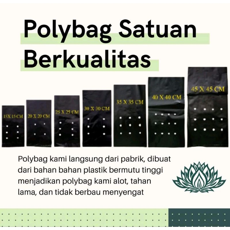 Jual Polybag Polibeg Plastik Polibeg Tanaman Hitam Tebal Berkualitas ...