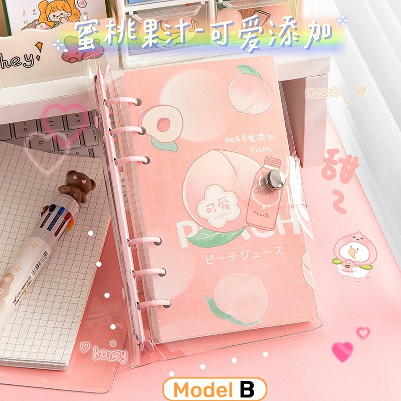 Jual Binder note lucu aesthetic /Notebook journal kartun/Buku catatan ...