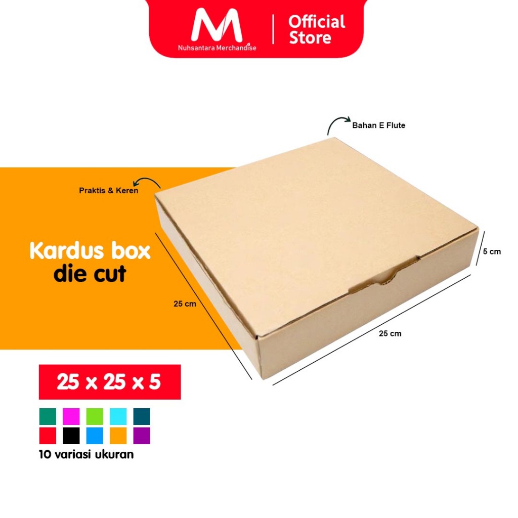 Jual Kardus Die Cut 25x25x5 | Karton Corrugated | Box Kotak Packing ...