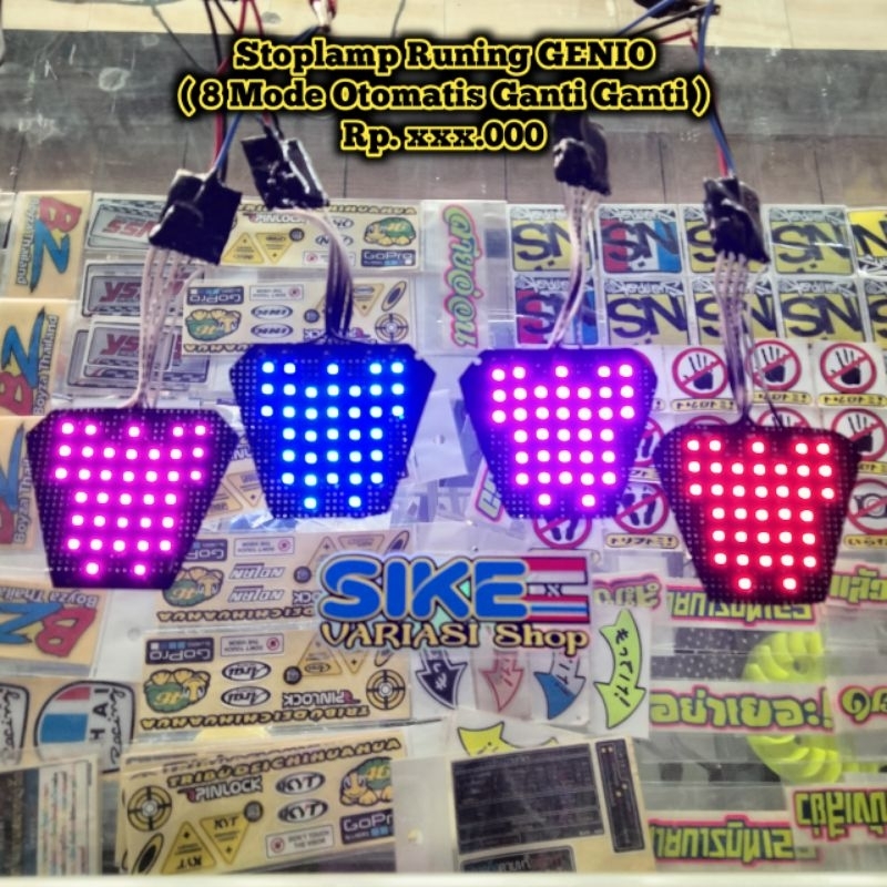 Jual Stoplamp Runing Honda Genio 8 Mode Otomatis Ganti Ganti | Shopee ...
