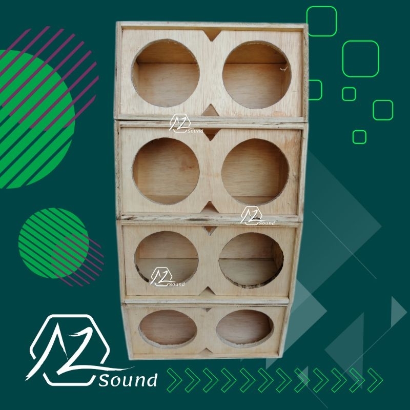 Jual Box Speaker line array 4 inch double | Shopee Indonesia