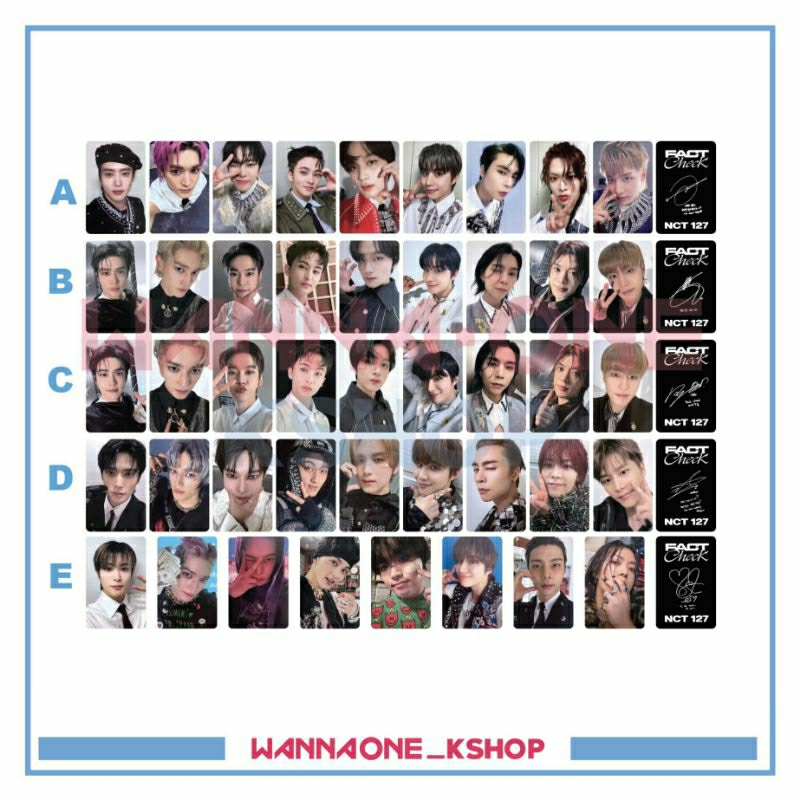 Jual photocard NCT 127 fact check album | Shopee Indonesia