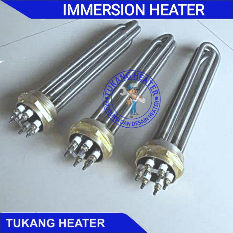 Jual Immersion Heater dia pipa 11 mm x 400 mm x 220/380 Volt x 4000 ...