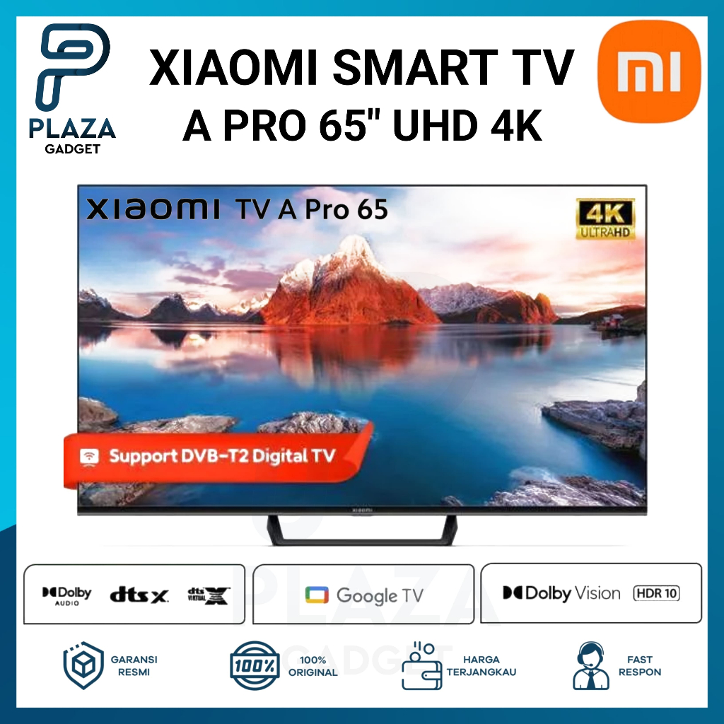 Jual Xiaomi Smart TV A Pro 65 UHD | TV Xiaomi 65 inch A Pro 4K Ultra HD ...