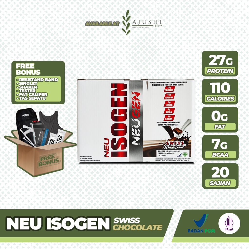 Jual Neugen Sports Neu Isogen 20sachet ( Whey Protein Isolate ...