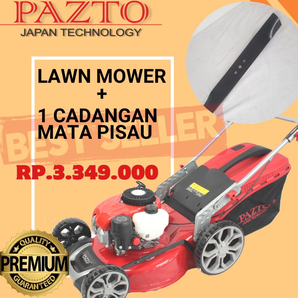 Jual STOK TERBATAS !! MESIN POTONG RUMPUT DORONG PAZTO BENSIN GASOLINE ...