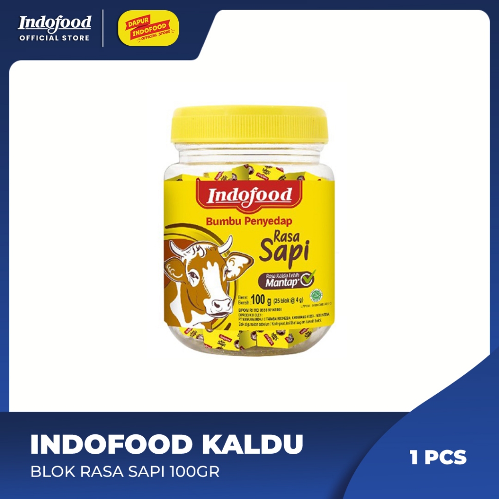 Jual Indofood Kaldu Blok Rasa Sapi 100 Gr | Shopee Indonesia