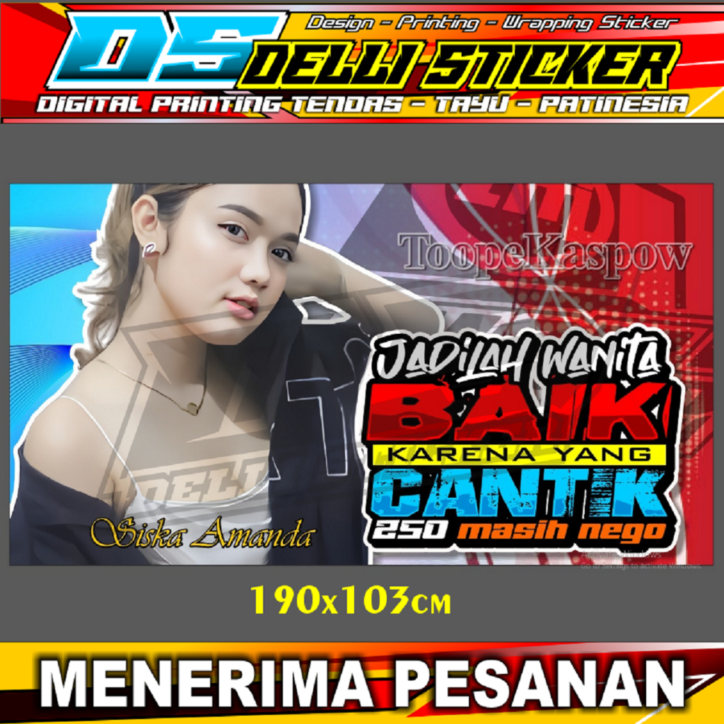 Jual Stiker Decal Bak Truk - Variasi Bak Belakang Truk Ukuran 190x103cm ...