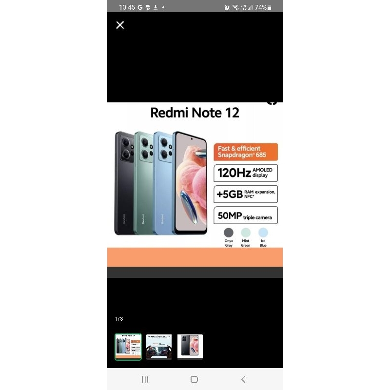 Jual Xiaomi Redmi Note 12 8/128 Gb Garansi Resmi | Shopee Indonesia