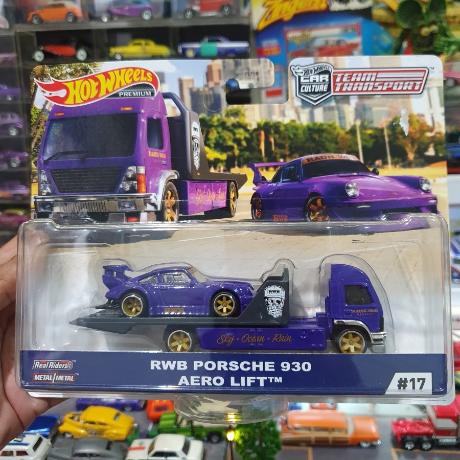 Jual hot wheels team transport rwb porsche 930 aero lift ungu truck ...