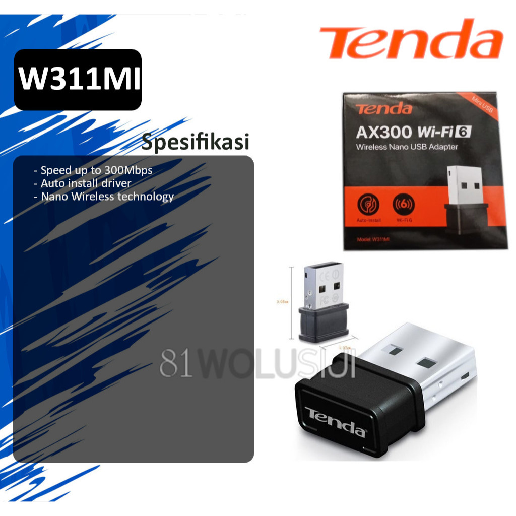 Jual Tenda W311MI USB WIFI/Wireless N 150Mbps USB wifi adapter | Shopee ...