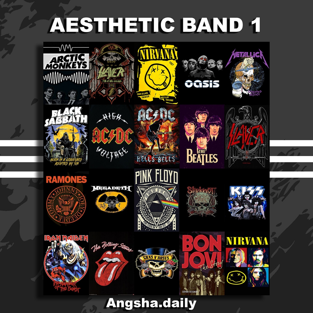 Jual Poster Aesthetic Band 1 Metal | dekorasi kamar Poster Dinding ...
