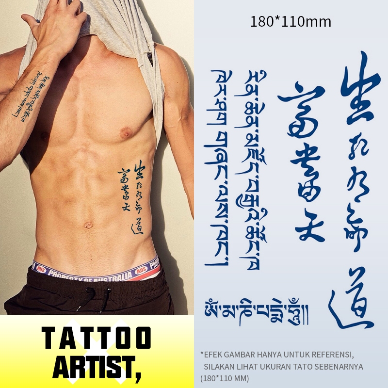Jual 【TATTOO ARTIST】teks,tato temporer, tahan 15 hari, tahan air, tinta ...