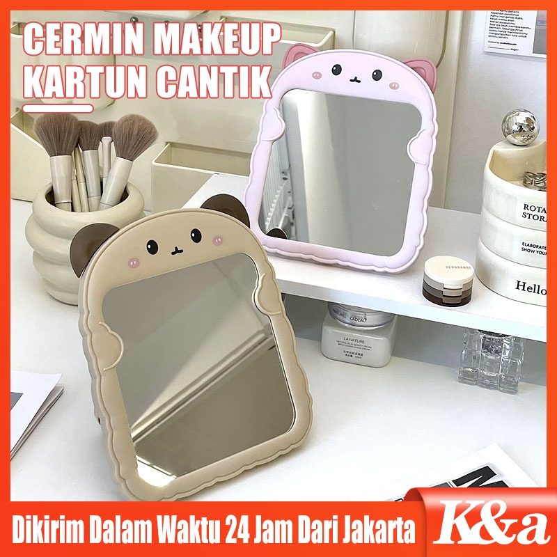 Jual Cermin Rias Makeup Portable / Cermin Makeup Desktop Dengan Braket ...