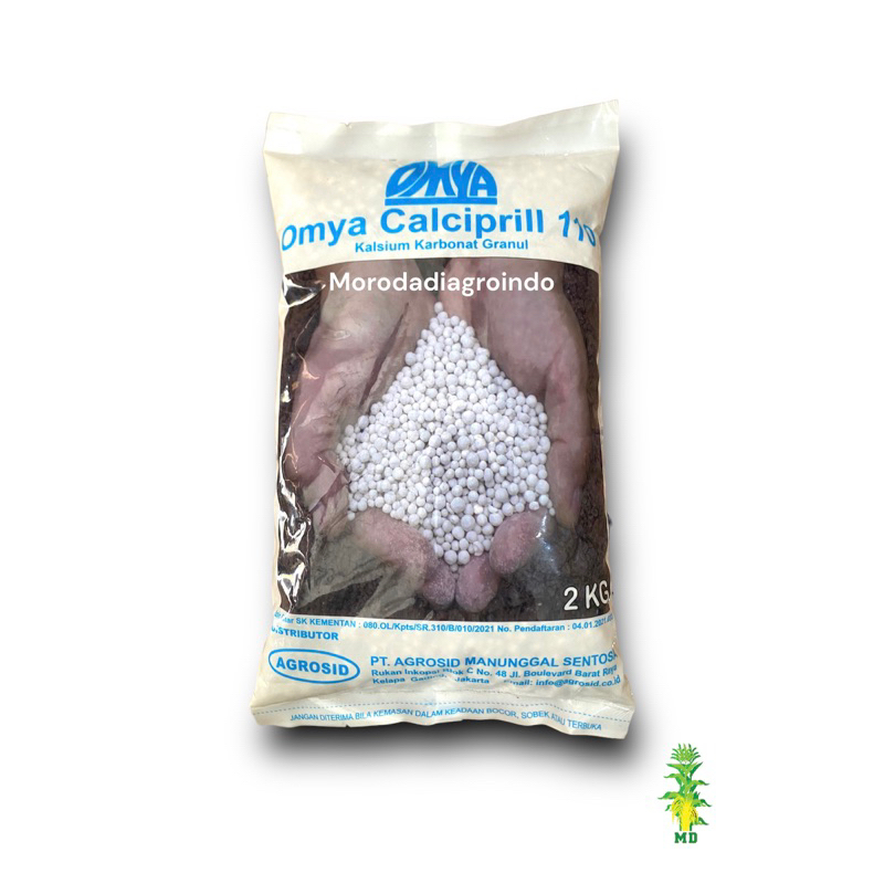 Jual Pupuk Omya Calciprill 110 Kalsium Karbonat Granul, kemasan 2kg. by ...