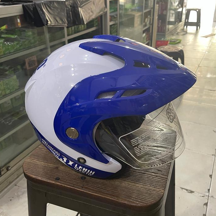 Jual Helm Half Face SNI Keren TEKIRO / RYU / REXCO Helm Hitam Putih ...