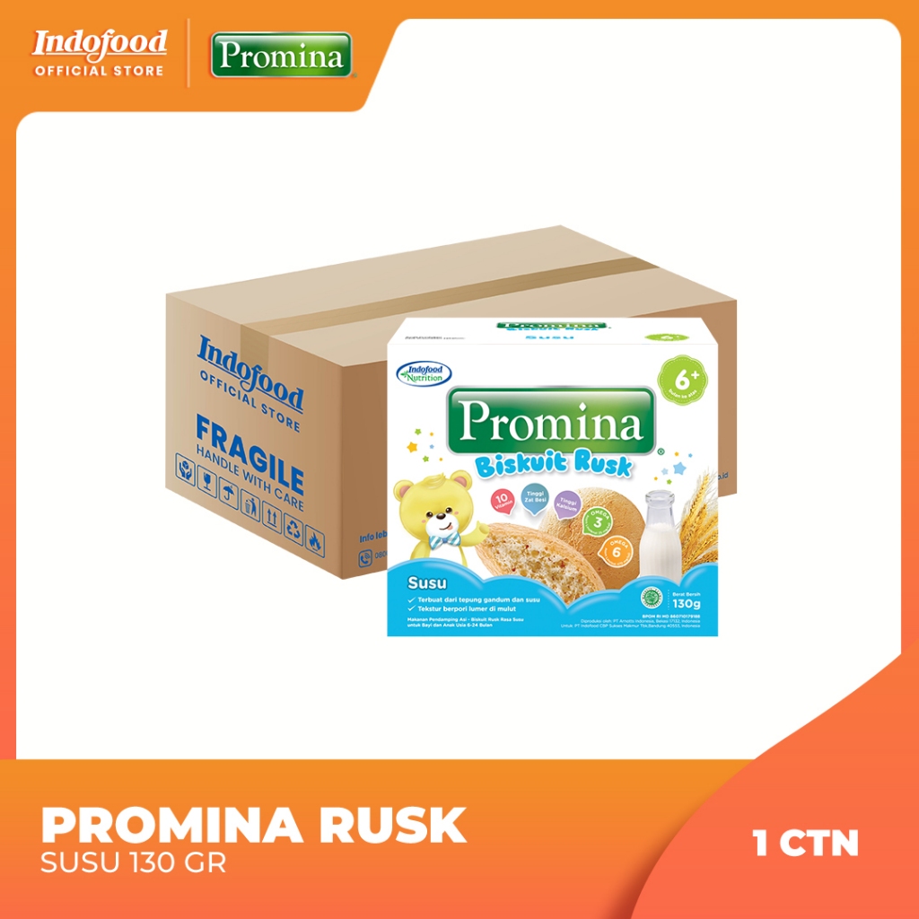 Jual 1 ctn - Promina Rusk Susu 130 gr | Shopee Indonesia