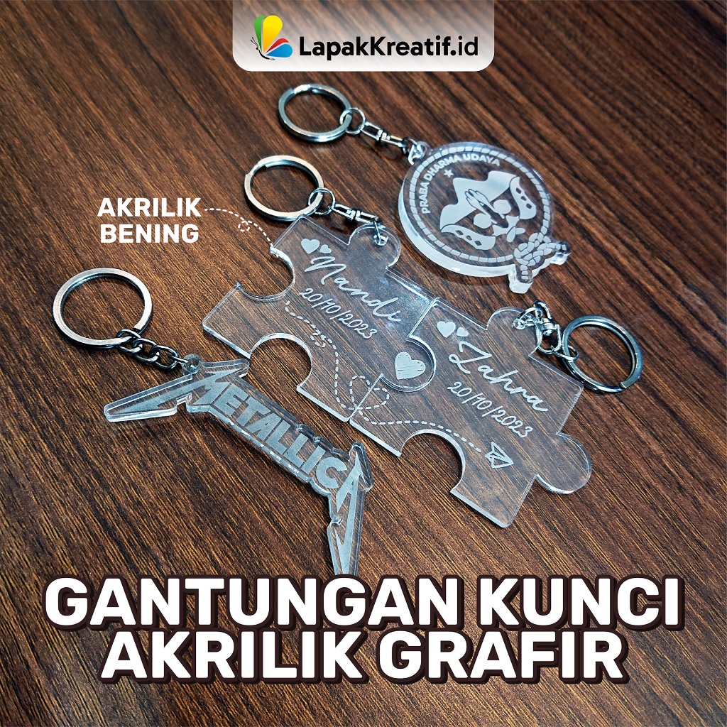 Jual CUSTOM GANTUNGAN KUNCI AKRILIK GRAFIR / AKRILIK GRAFIR CUSTOM ...