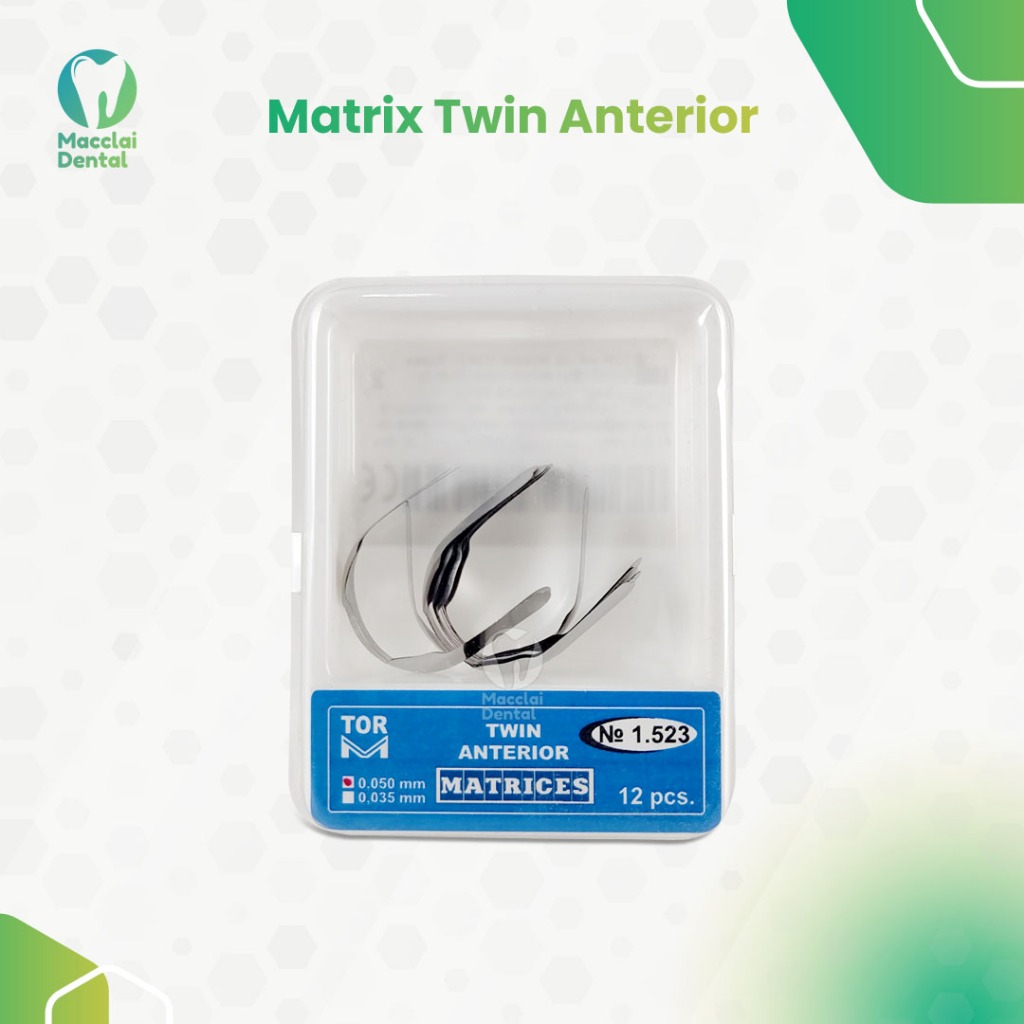 Jual DENTAL MATRIX TWIN ANTERIOR PROXIMAL GIGI DEPAN 12PCS MATRIKS ...