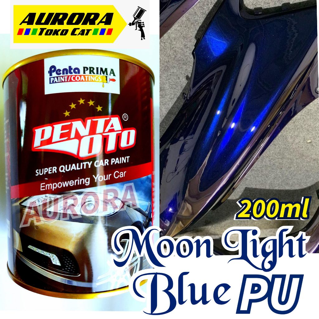 Jual Cat Moonlight Blue PU Biru Candy Gelap Metalik Dark Moon Light ...