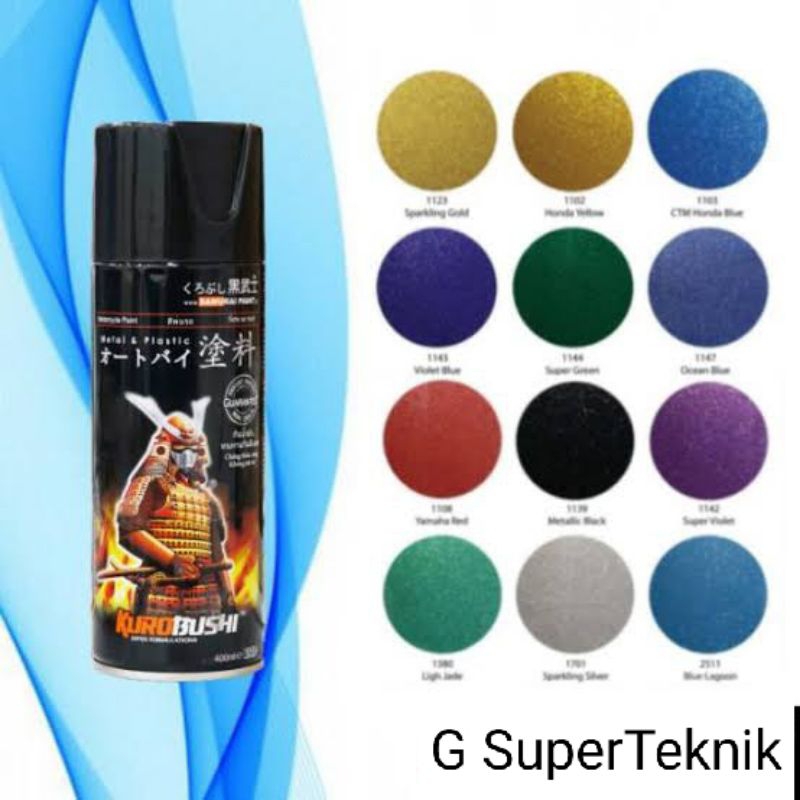 Jual Cat Spray Samurai Warna Metallic Motorcycle paint colour | Shopee ...