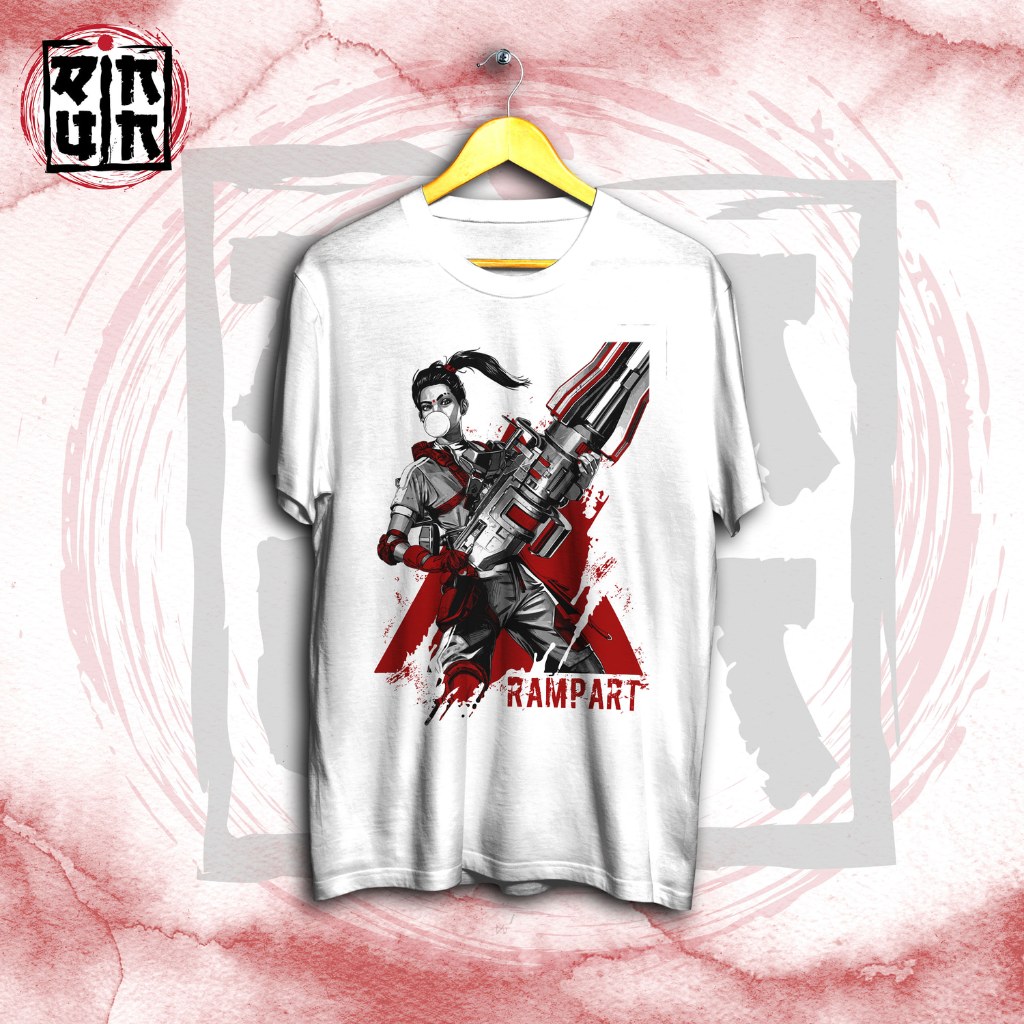 Jual Tshirt Kaos Distro Rampart Apex Legends Character | Shopee Indonesia