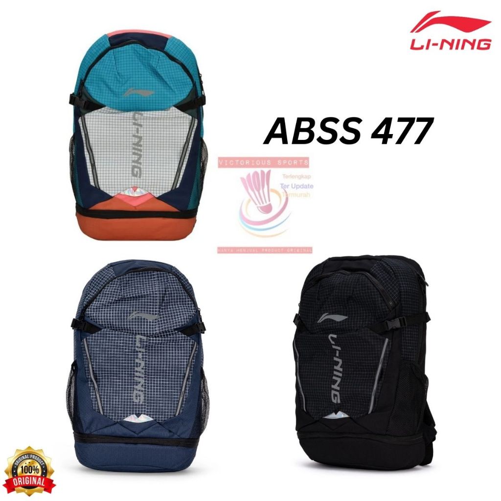 Jual BACKPACK TAS BADMINTON BULUTANGKIS LINING ABSS477 ABSS 477 ...