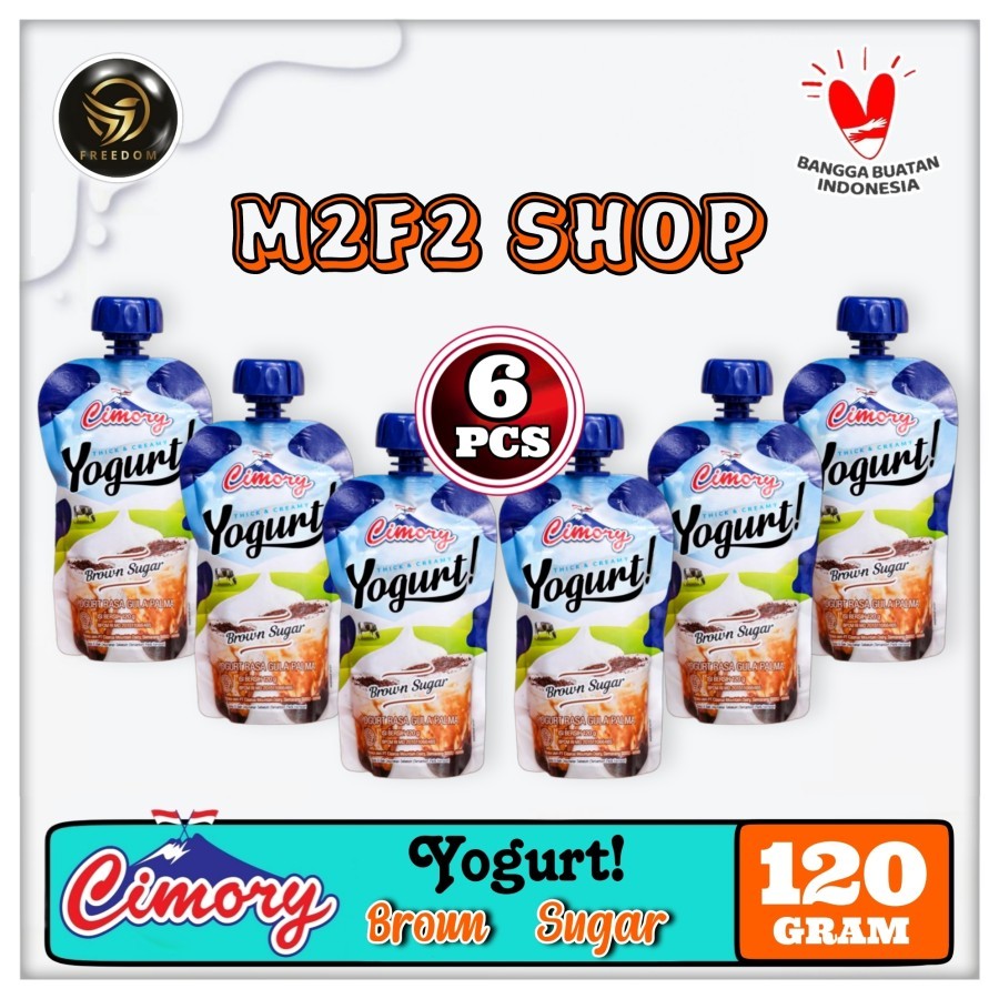 Jual Yogurt Cimory Squeeze Brown Sugar | Gula Palma - 120 gr (Kemasan 6 ...
