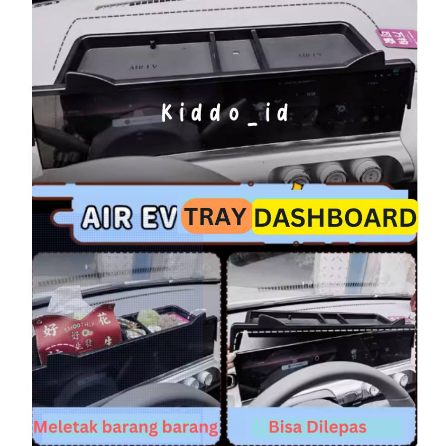 Jual Tray Dashboard Organizer Wuling Air Ev / Kompartemen Wuling Air Ev | Shopee Indonesia