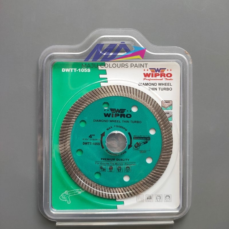 Jual WIPRO DIAMOND WHEEL MATA POTONG BATU 4" DWTT-105S | Shopee Indonesia
