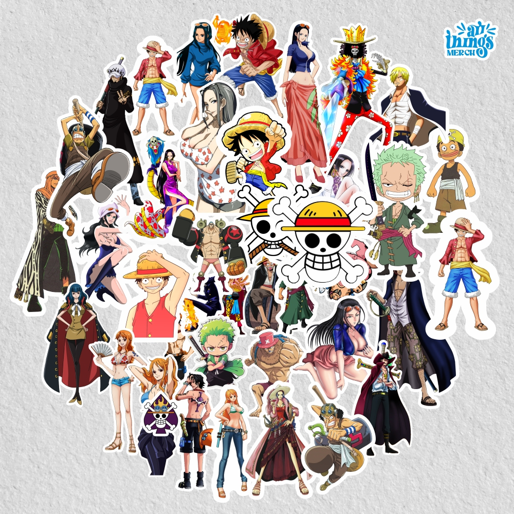 Jual 40PCS !! STICKER PAKET ONE PIECE,JUJUTSU KAISEN,DEMON SLAYER,TOKYO ...