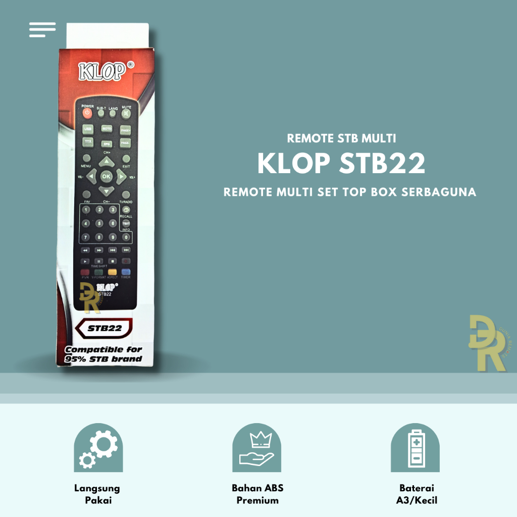 Jual Remot Remote Stb Multi Klop Stb22 Universal Set Top Box Tanpa Setingg | Shopee Indonesia