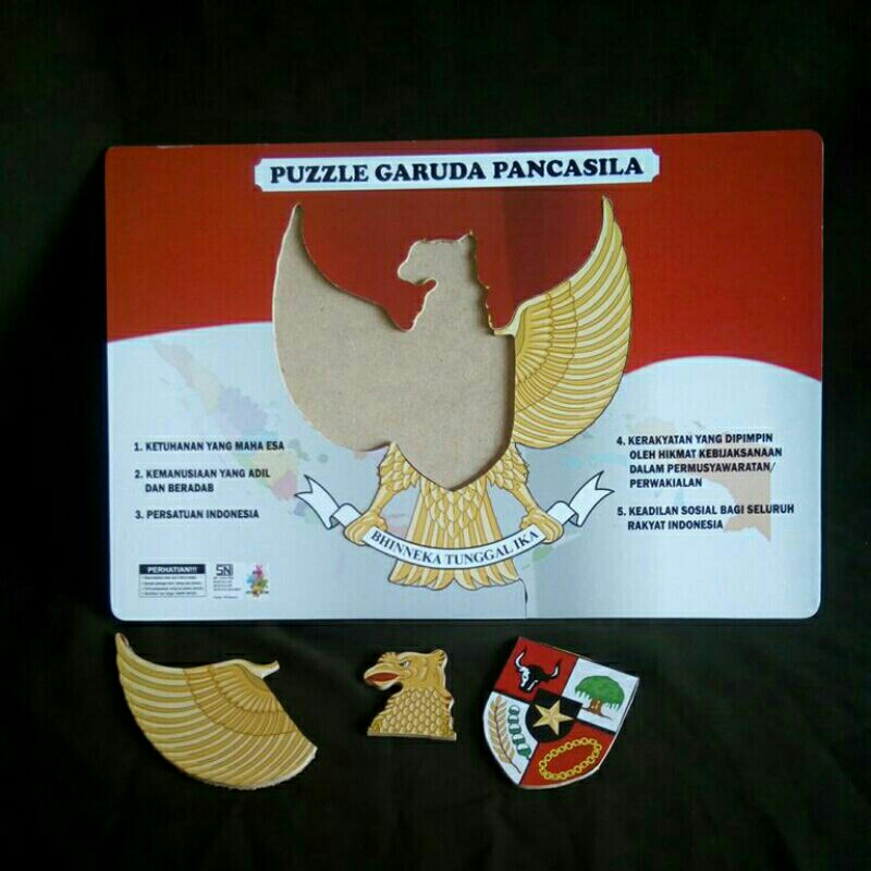 Jual Mainan Edukasi Puzzle Garuda Pancasila Panca Sila / Puzle Pazel ...