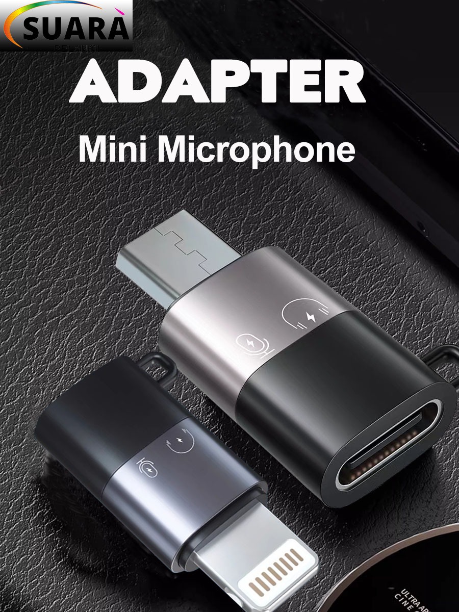 Jual Adaptor Type C ke Micro IOS USB Microphone Adaptor Type C to Micro ...