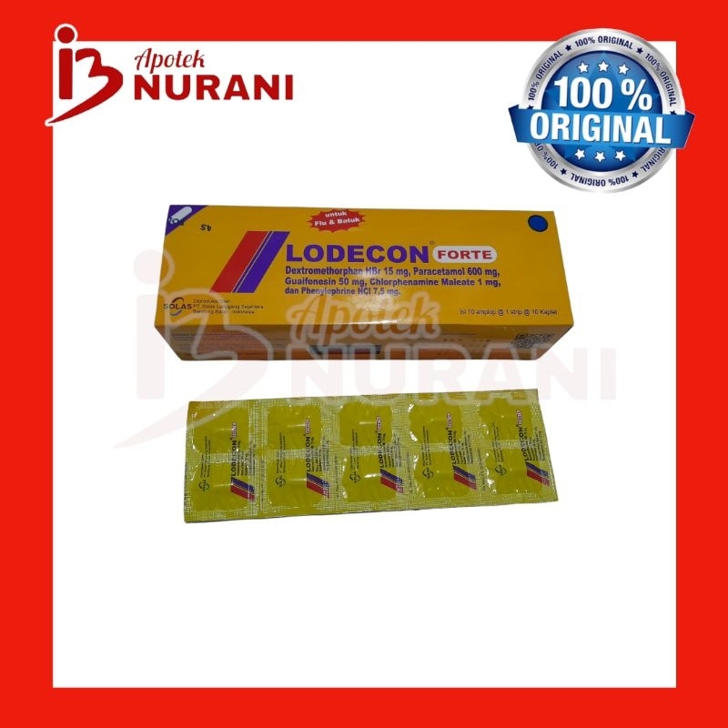 Jual LODECON FORTE 1 STRIP @10 TABLET obat batuk pilek | Shopee Indonesia