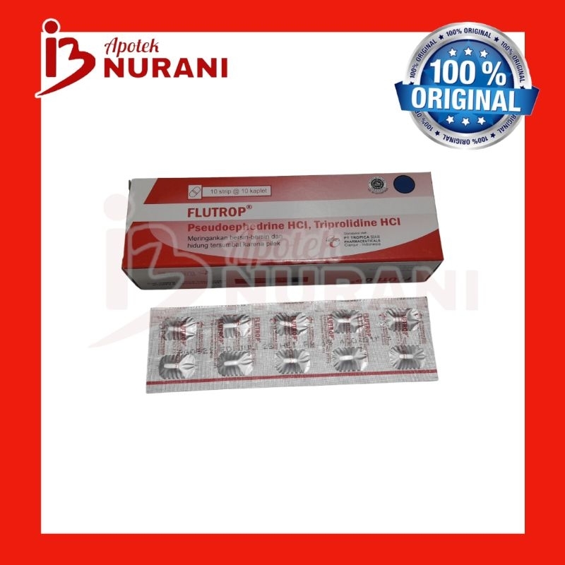 Jual FLUTROP STRIP @10 TABLET obat flu pilek | Shopee Indonesia