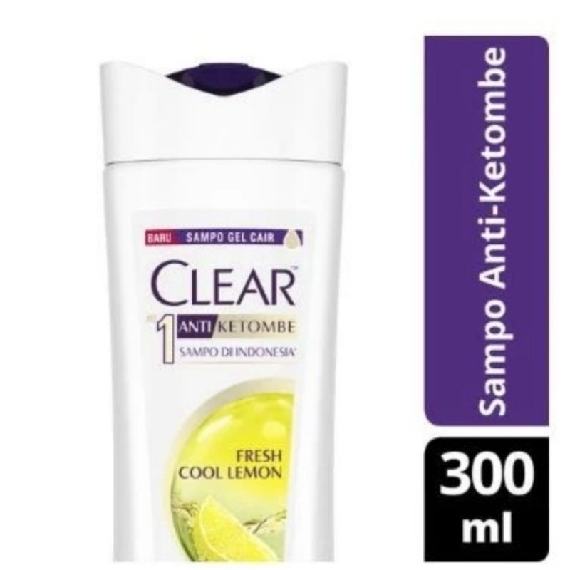 Jual Clear Shampoo Anti Ketombe Lemon Fresh 300mL | Shopee Indonesia