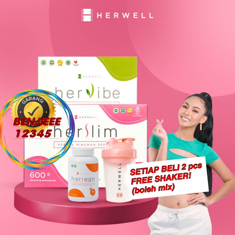 Jual Herwell 1 box Herslim hervibe Herlean susu coklat untuk diet meal ...