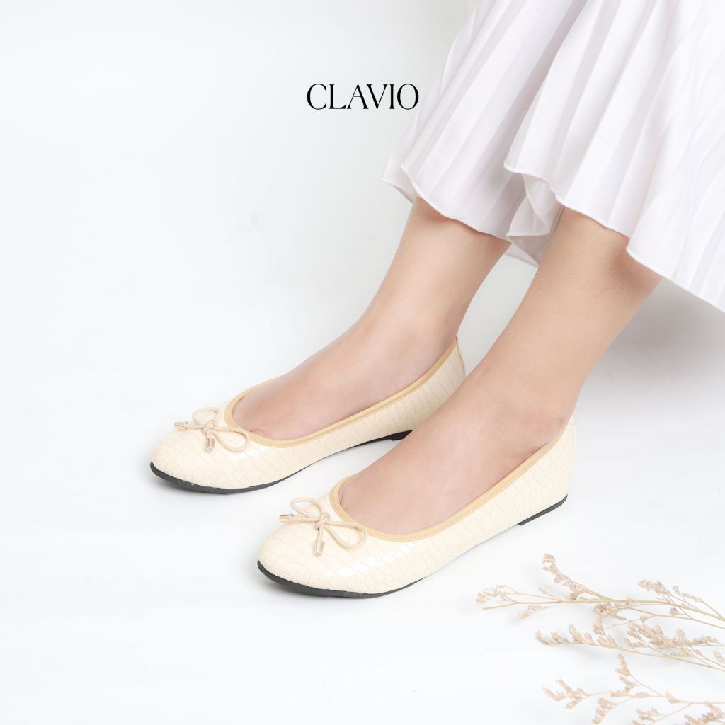Jual Clavio - Sepatu Flatshoes Wanita Teta Ballerina Flat | Shopee ...