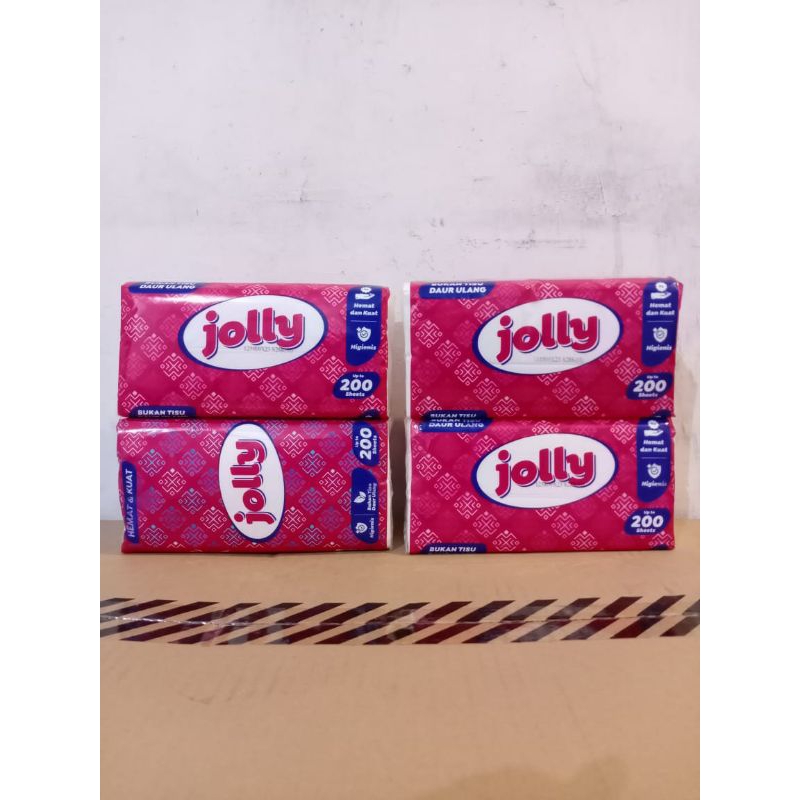 Jual Tissue Jolly 200 Sheets 2 Ply (4 pcs) | Shopee Indonesia