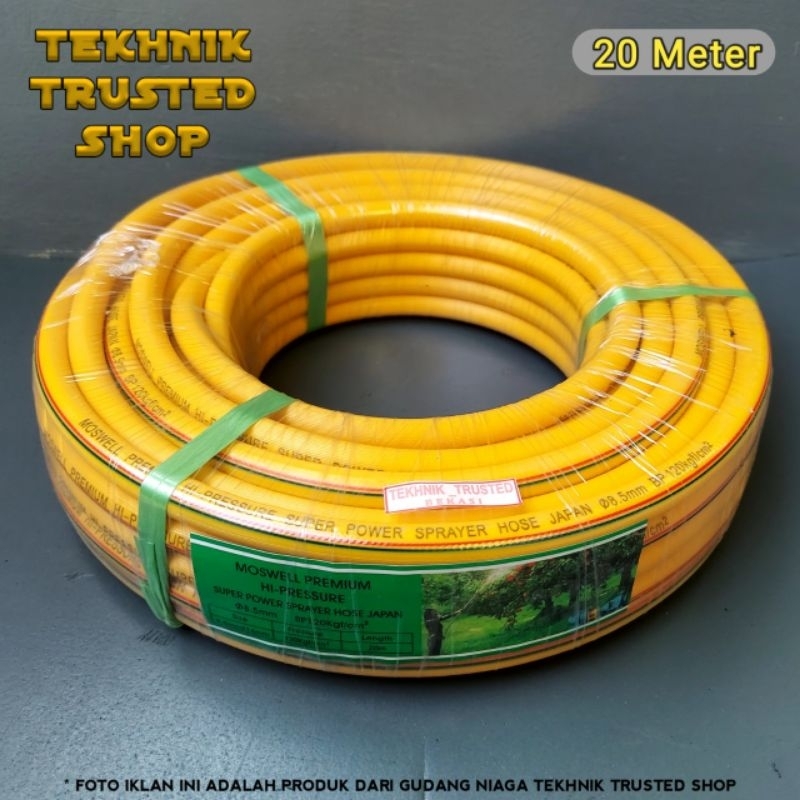 Jual Selang angin atau air 8,5 x 14 mm × 20 meter high pressure 3 layer ...