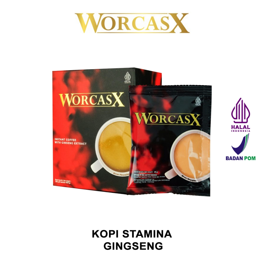 Jual Kopi WorcasX Coffee 5 Sachets - Kopi Ginseng | Kopi Kesehatan Herbal | Kopi Worcas X ...