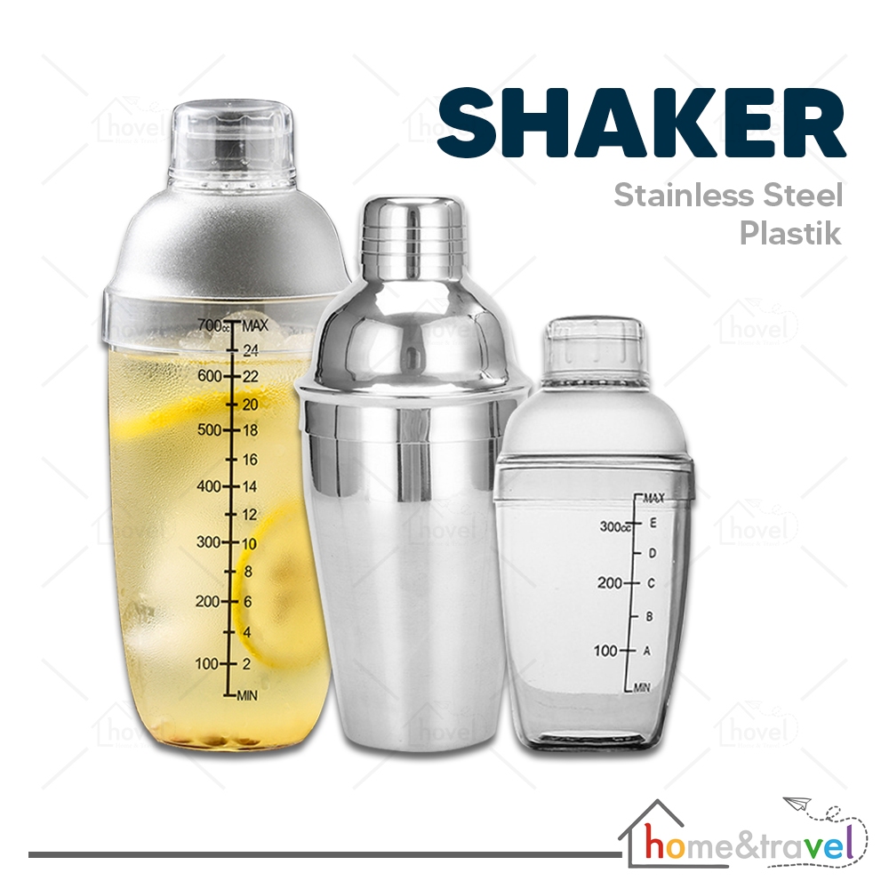 Jual HOVELSHOP Botol Shaker Pengocok Minuman Cocktail Milk Shake ...